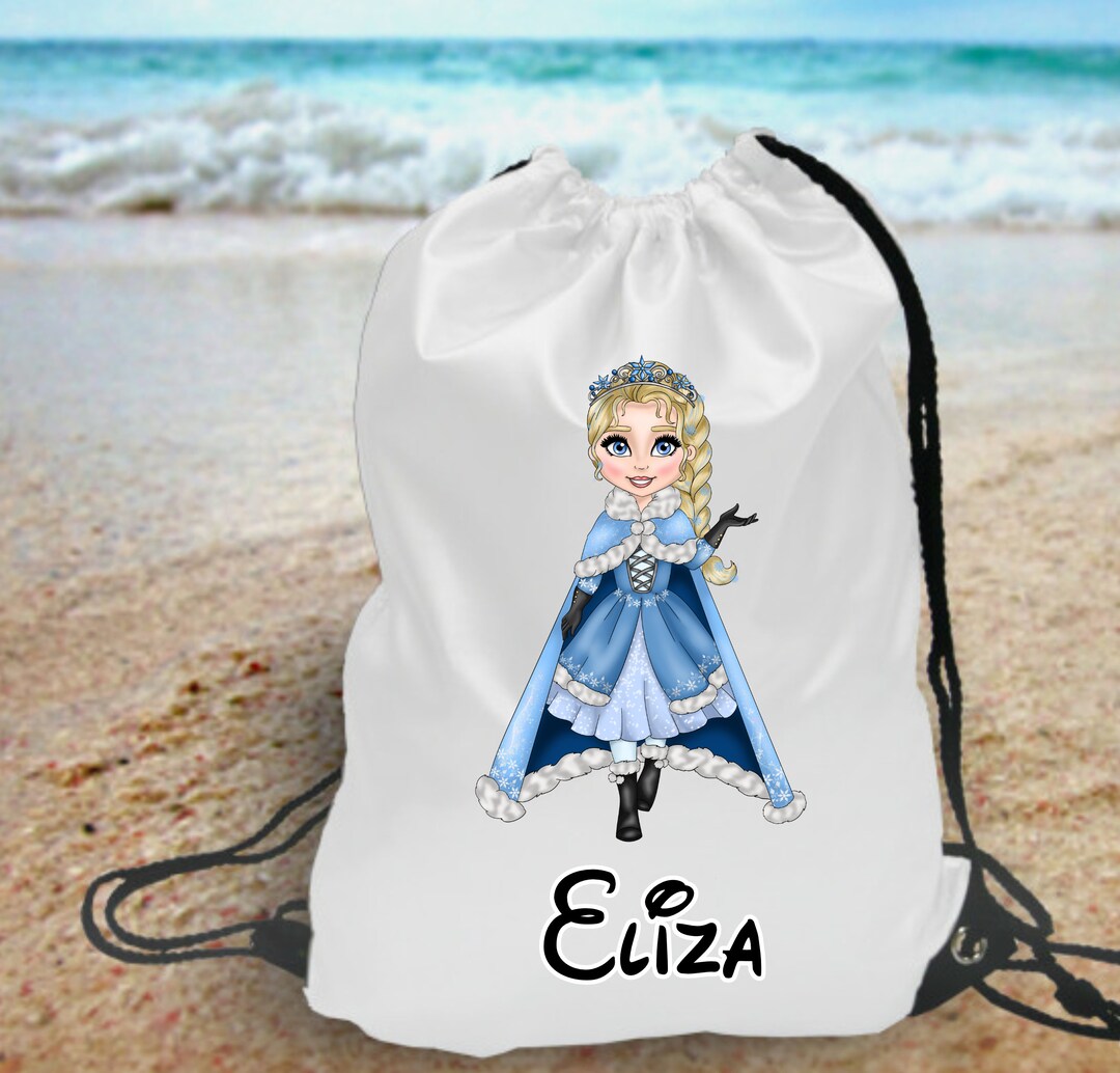 Personalised PE Bag, Snow Princess PE Bag, Frozen, Princess School Bag ...