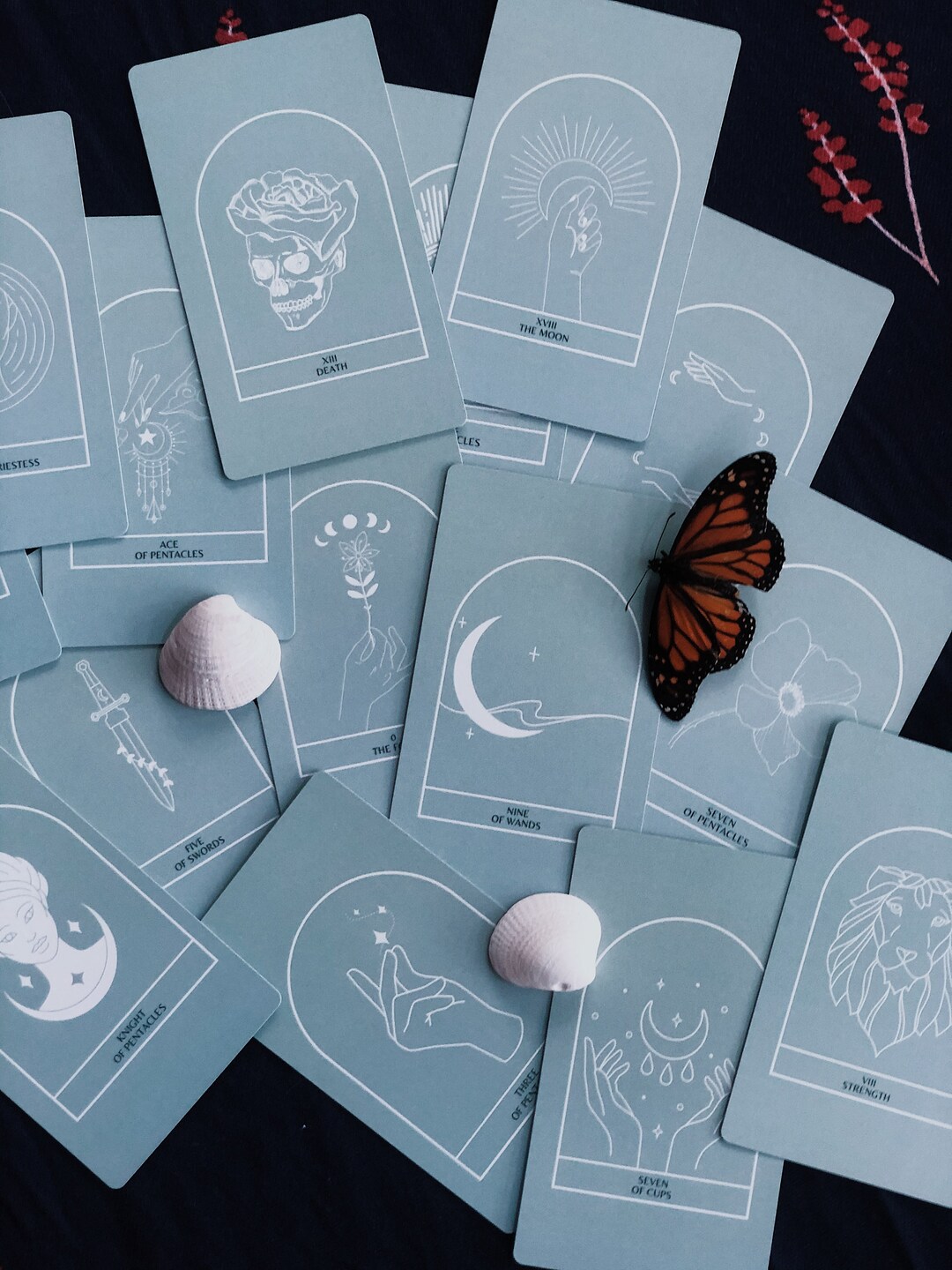 Tarot Deck Tarot Cards Full Tarot Deck Blue Tarot Deck - Etsy
