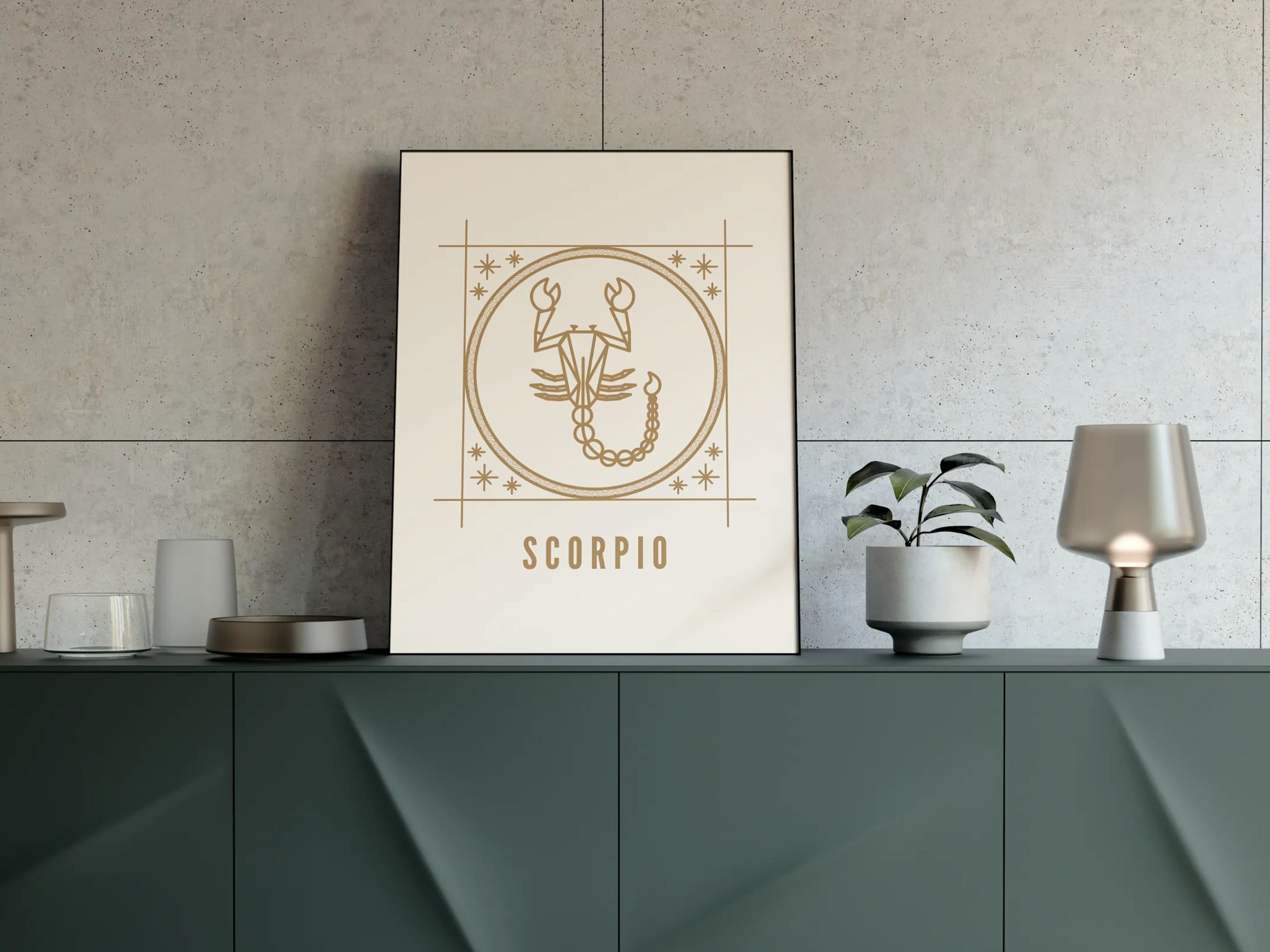 SCORPIO PRINTABLE ART Zodiac Gift Constellation Wall Decor - Etsy