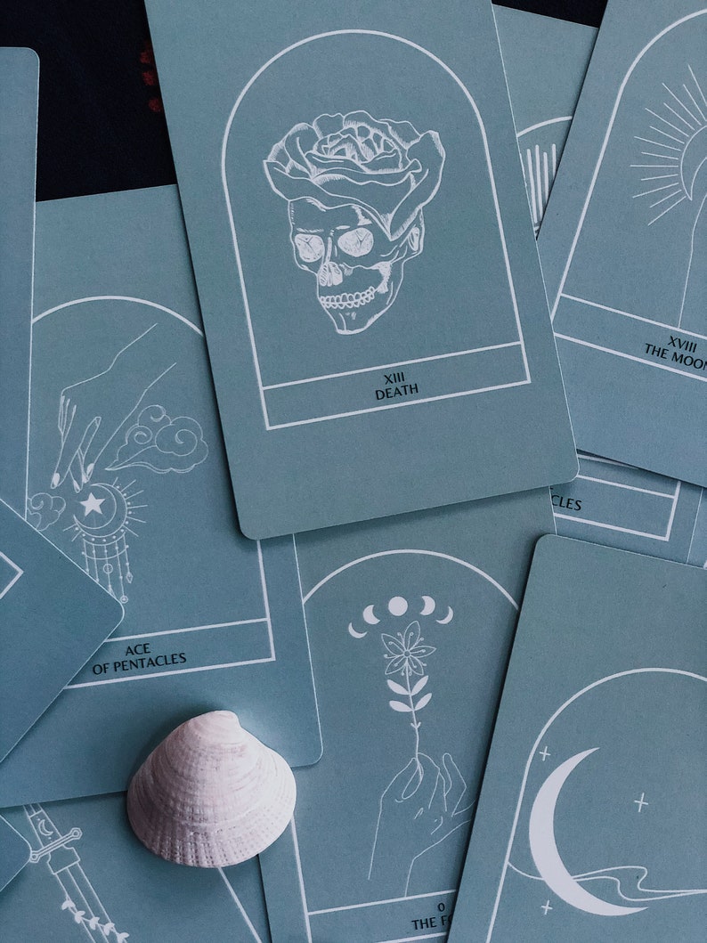 Tarot Deck Tarot Cards Full Tarot Deck Blue Tarot Deck - Etsy