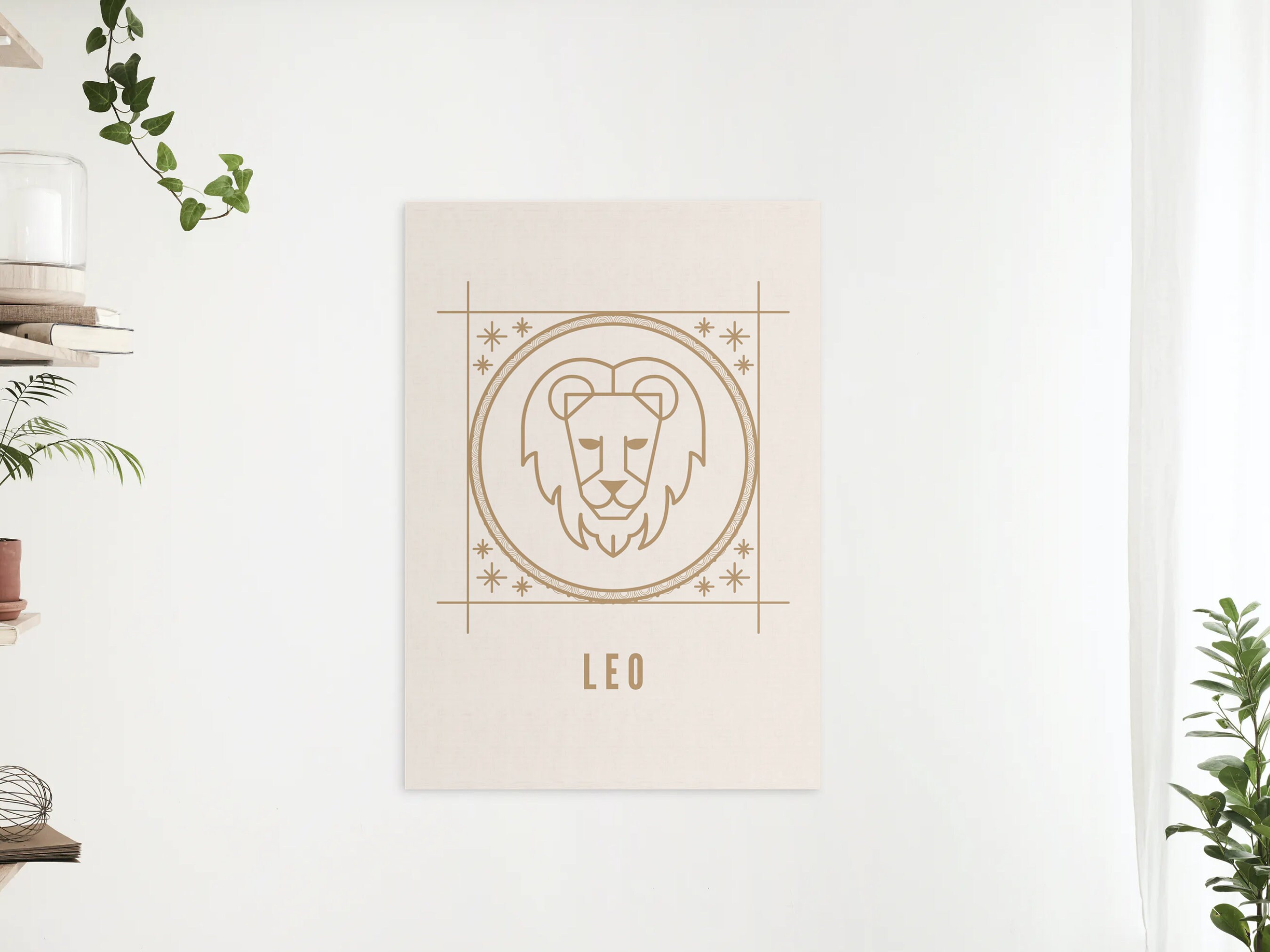 LEO PRINTABLE ART Zodiac Gift Constellation Wall Decor - Etsy