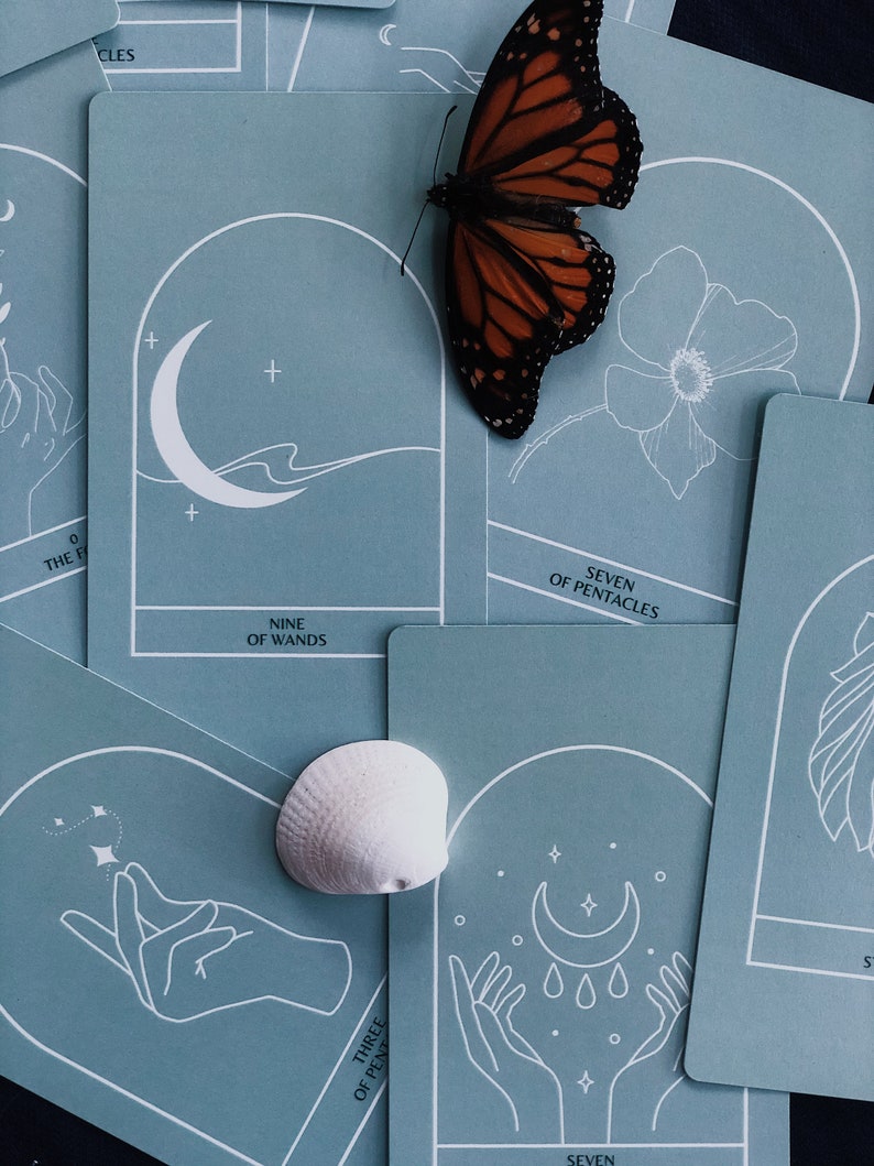 Tarot Deck Tarot Cards Full Tarot Deck Blue Tarot Deck - Etsy