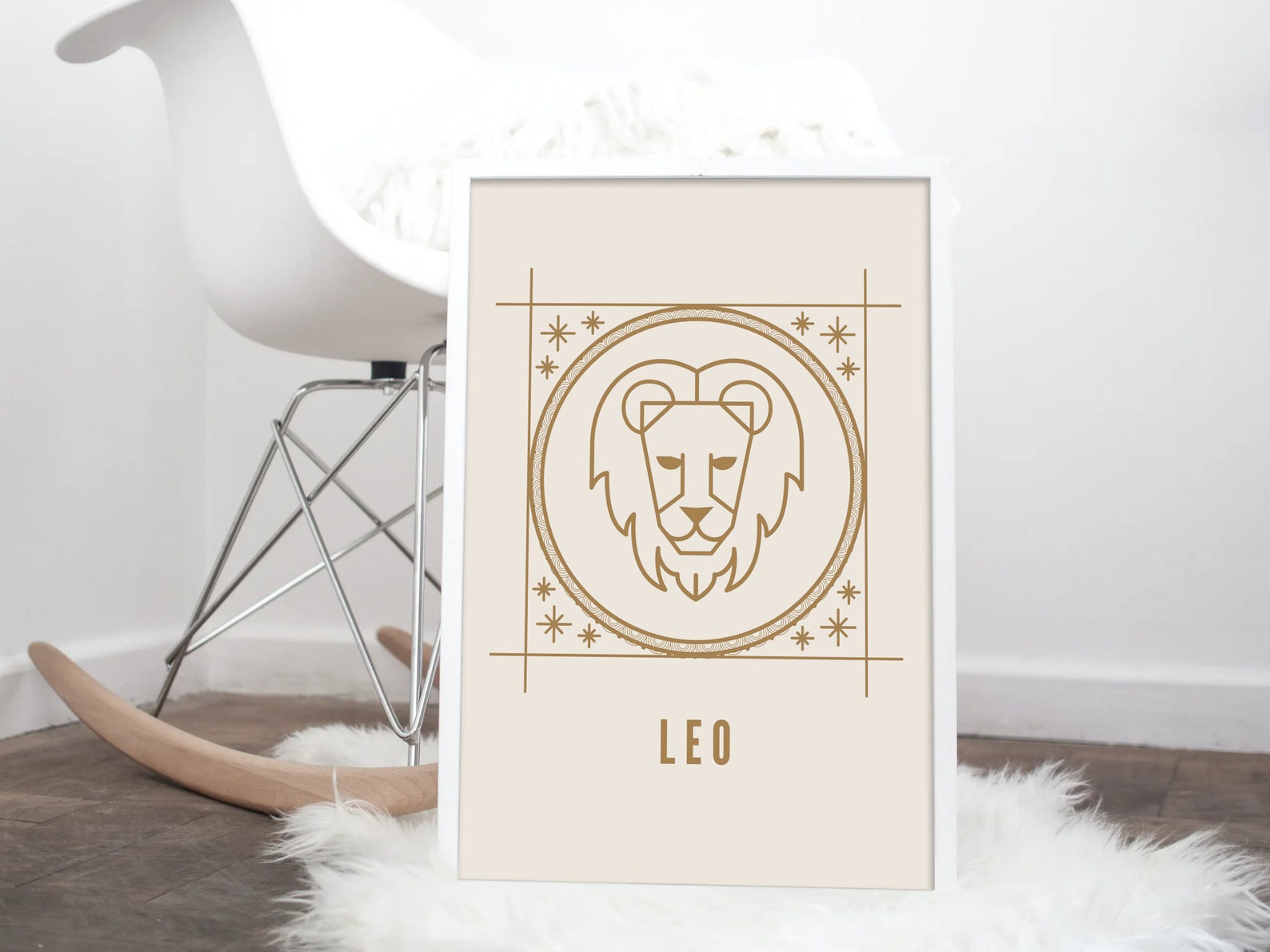 LEO PRINTABLE ART Zodiac Gift Constellation Wall Decor - Etsy