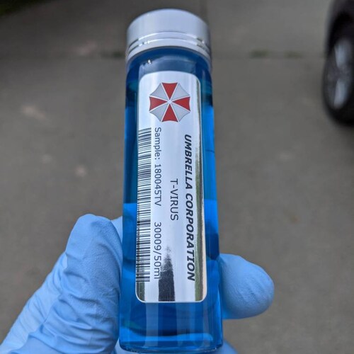 T Virus Vial T-virus Anti-virus Resident Evil Prop Replica - Etsy