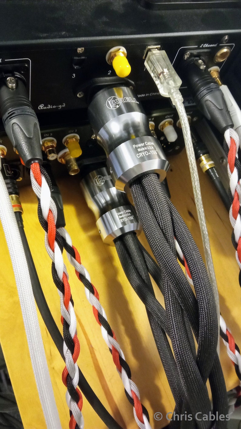 The Mamba, 268s/m High-conductivity Audiophile Power Cable. Braided ...