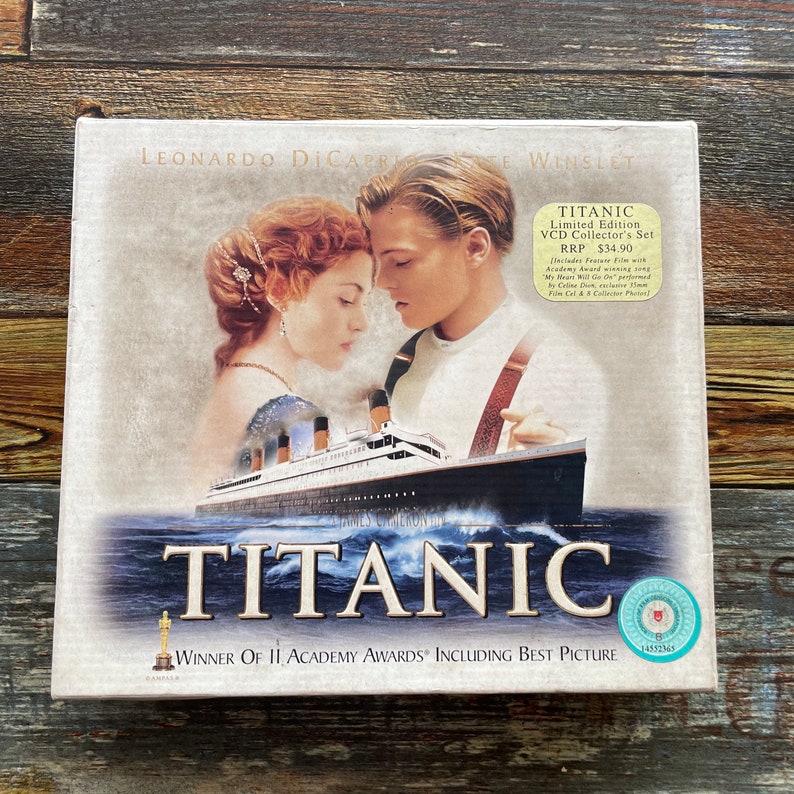 Vintage 90s Titanic VCD Collector's Set Ltd Edition Singapur con disco ...