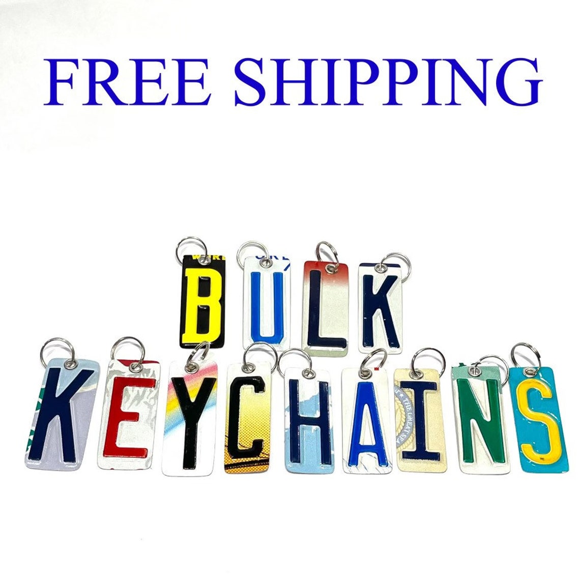 Bulk Keychains- Keychains-license Plate Keychain-gift-wholesale ...