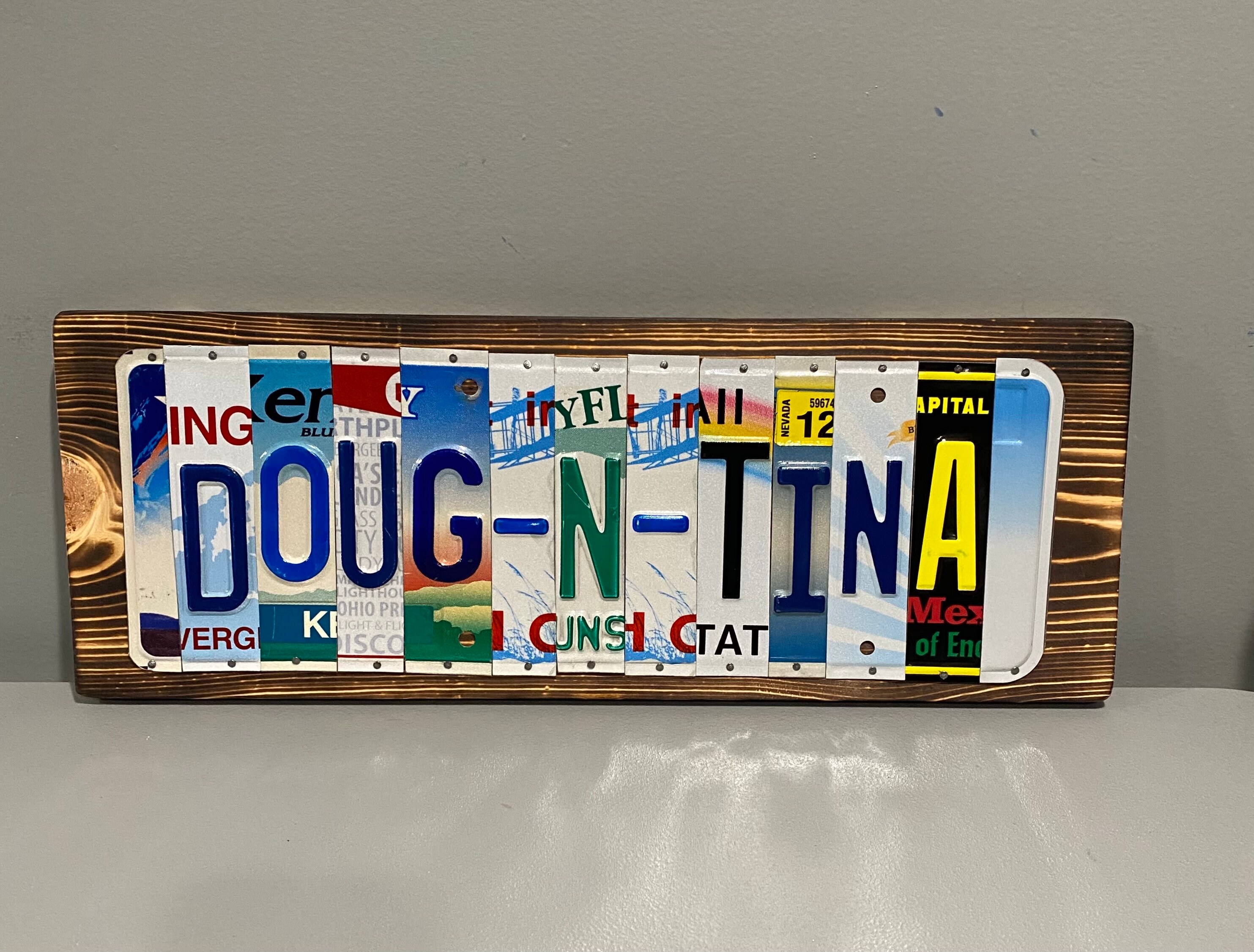 Custom License Plate Signs Anniversary Dates Birthdates | Etsy