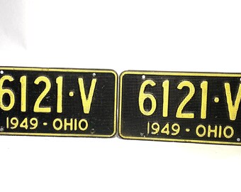 1949 License Plate - Etsy