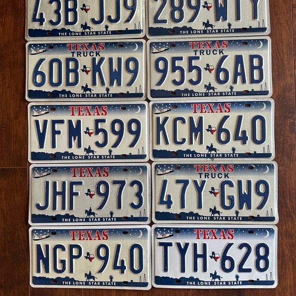 Texas License Plates - Etsy
