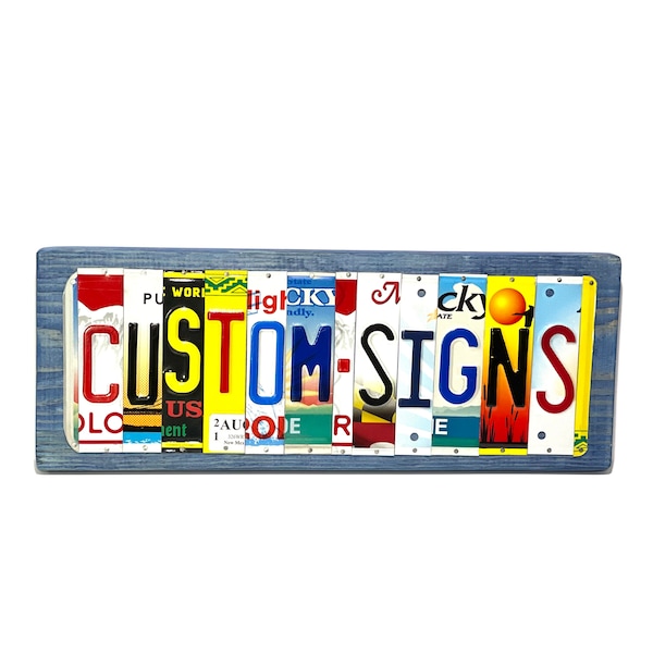 License Plate Decor - Etsy
