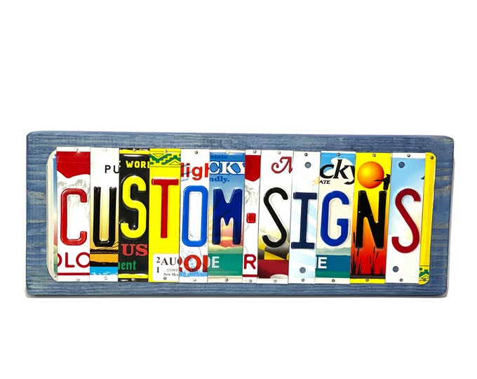 Worn & Faded License Plate Letters and Numbers to Build Your Own ...