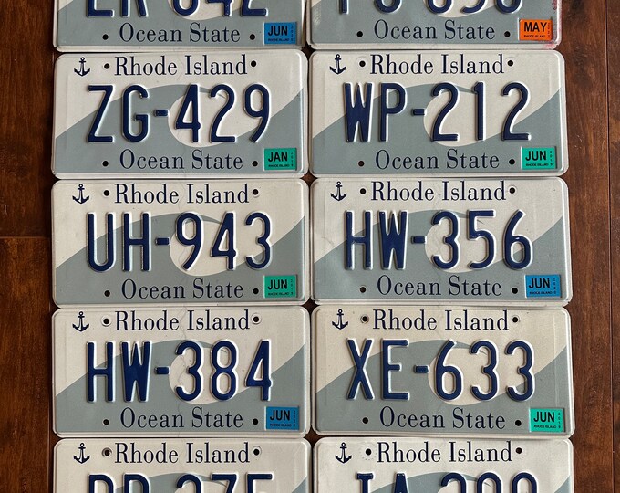 Rhode Island State Flag License Plate RI Official Flag Symbol Auto Tag ...