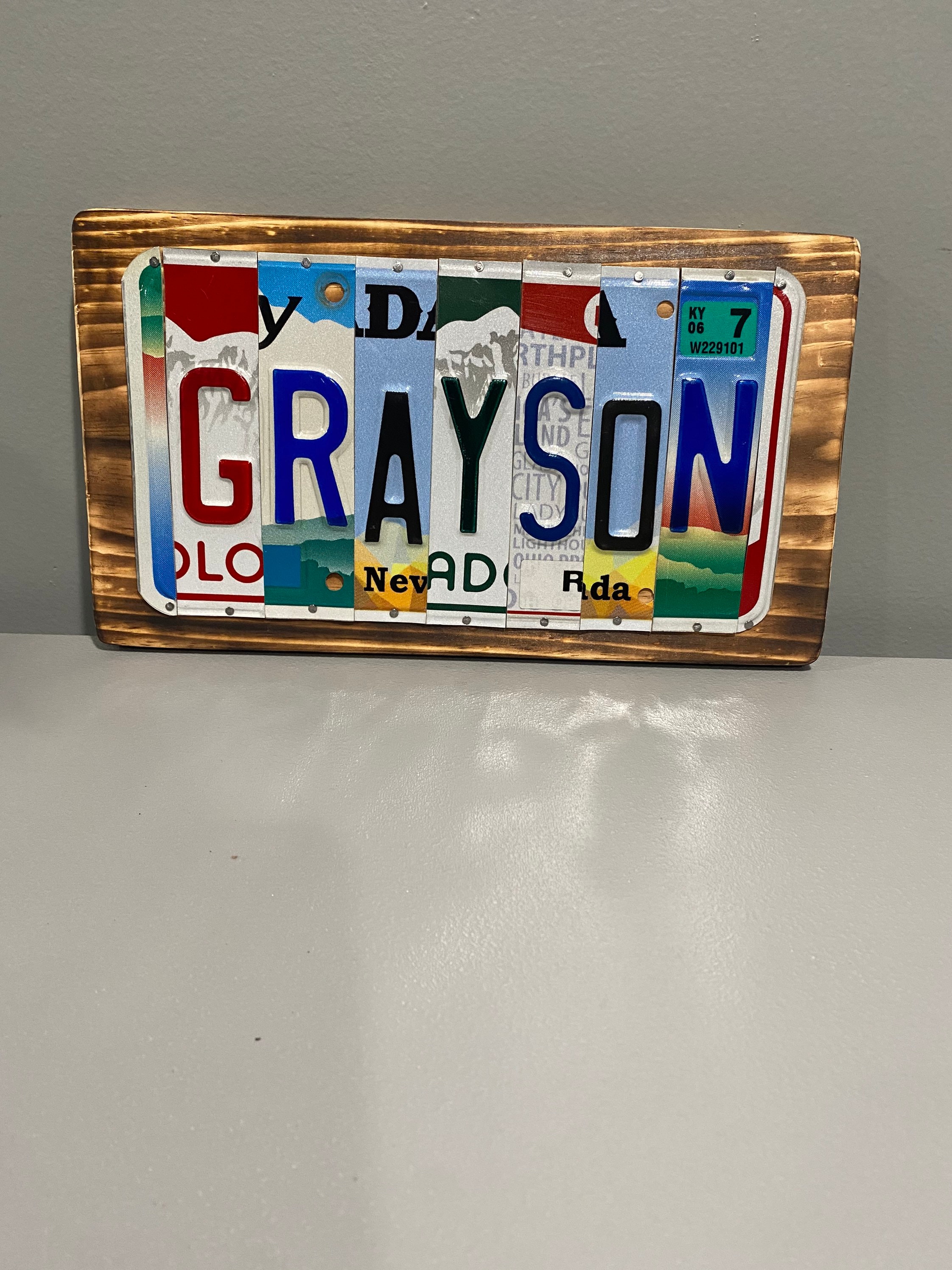 Custom License Plate Signs Anniversary Dates Birthdates | Etsy