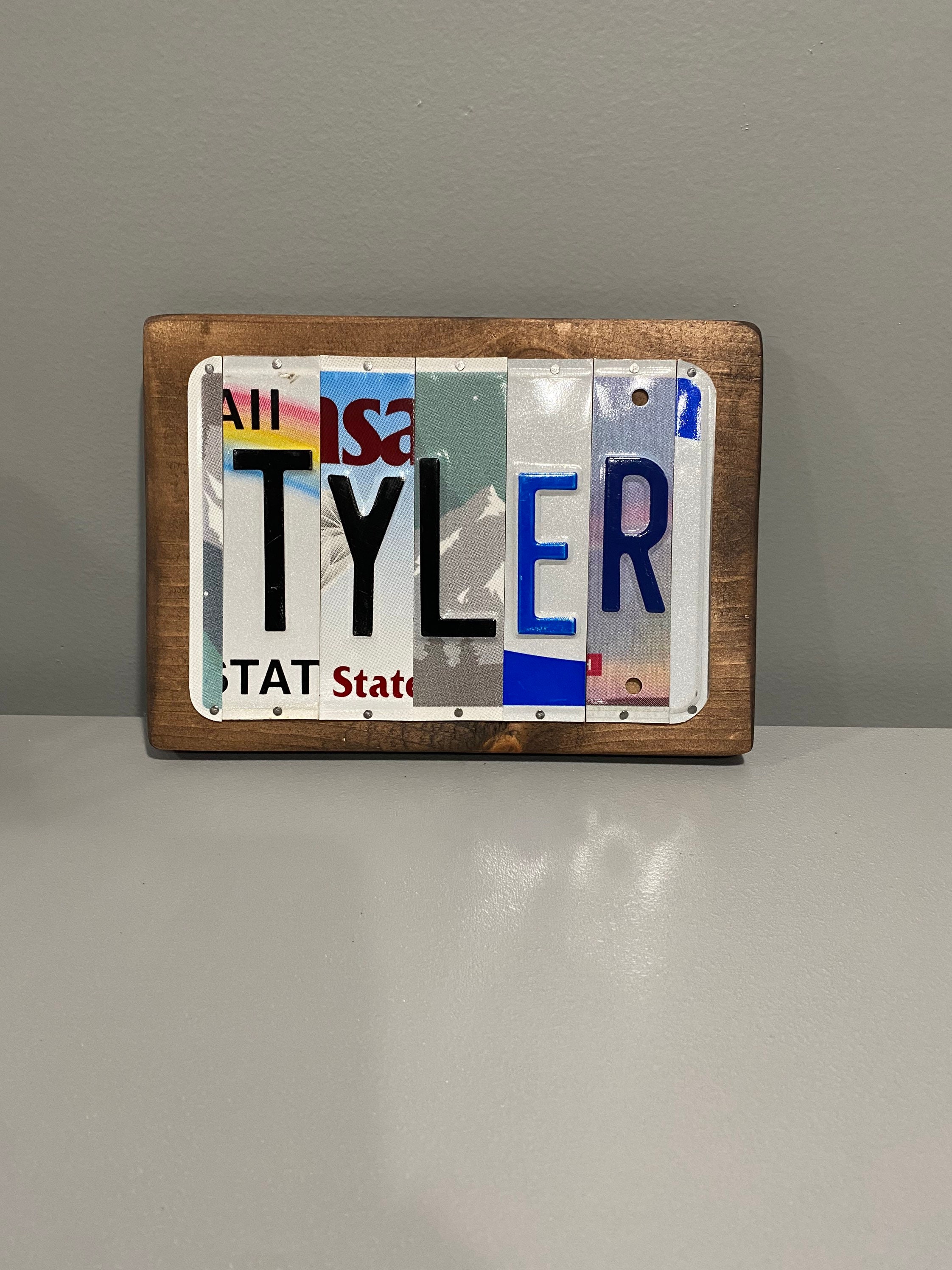 Custom License Plate Signs Anniversary Dates Birthdates | Etsy