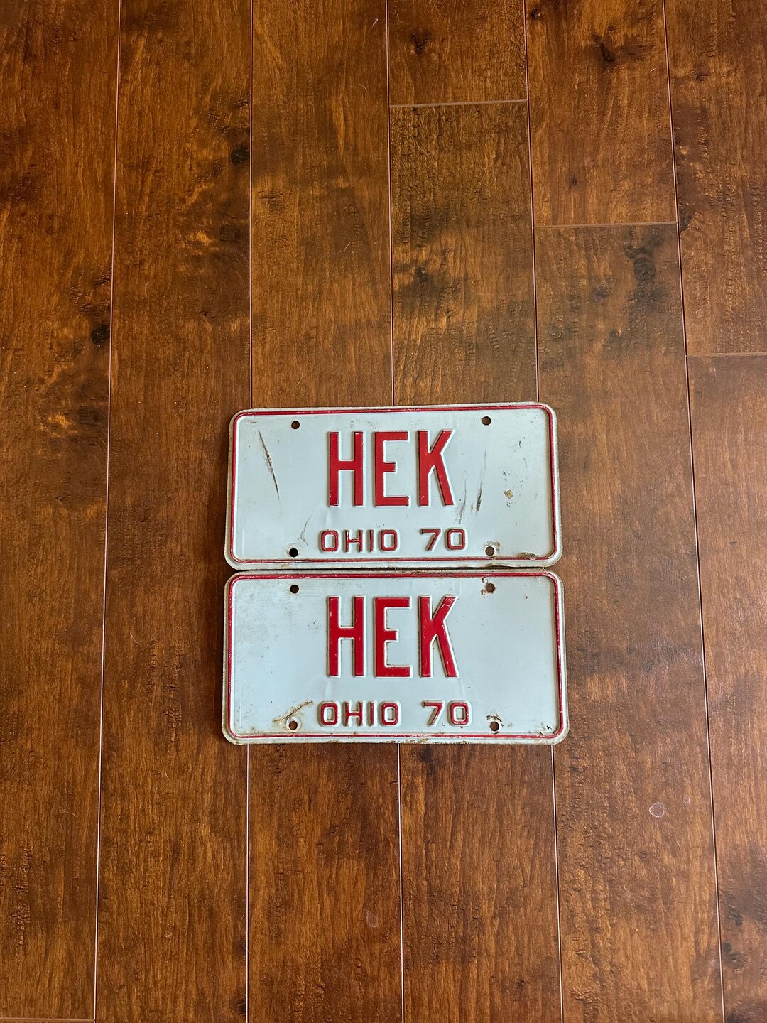 1970 Ohio HEK License Plate, Vintage License Plate, Ohio License Plate ...
