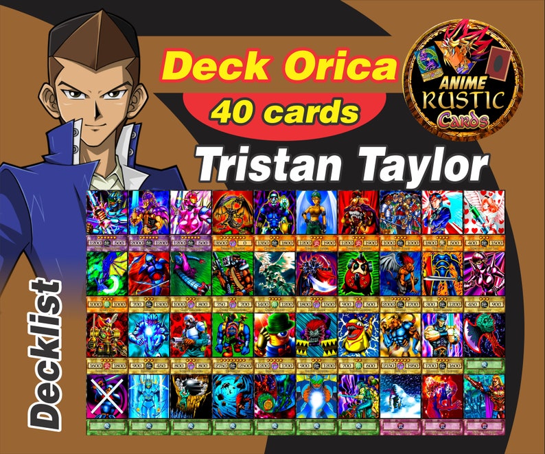 Tristan Taylor Deck 40 Cards Anime Orica Yugioh | Etsy