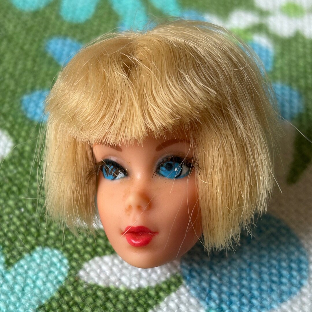 Vintage 1970s Dramatic Living Barbie Head - Etsy