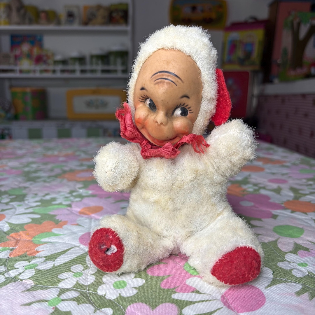 Vintage 1950s Rubber Face Plush Monkey Doll Rushton Style - Etsy