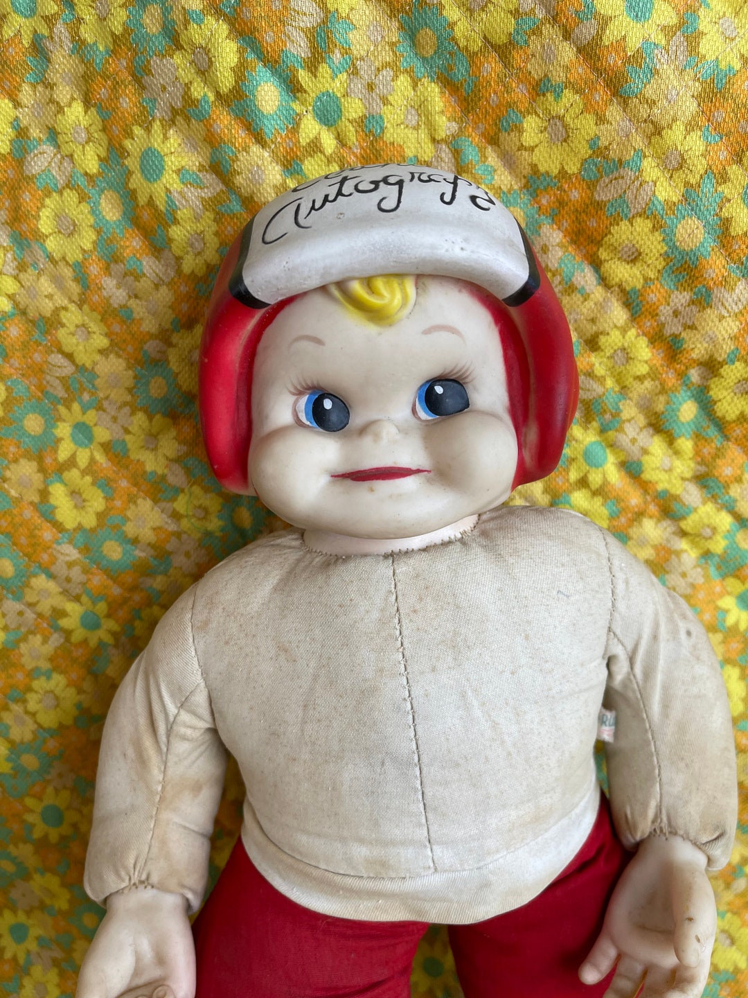 Vintage Rushton Rubber Face Football Player Kitschy - Etsy