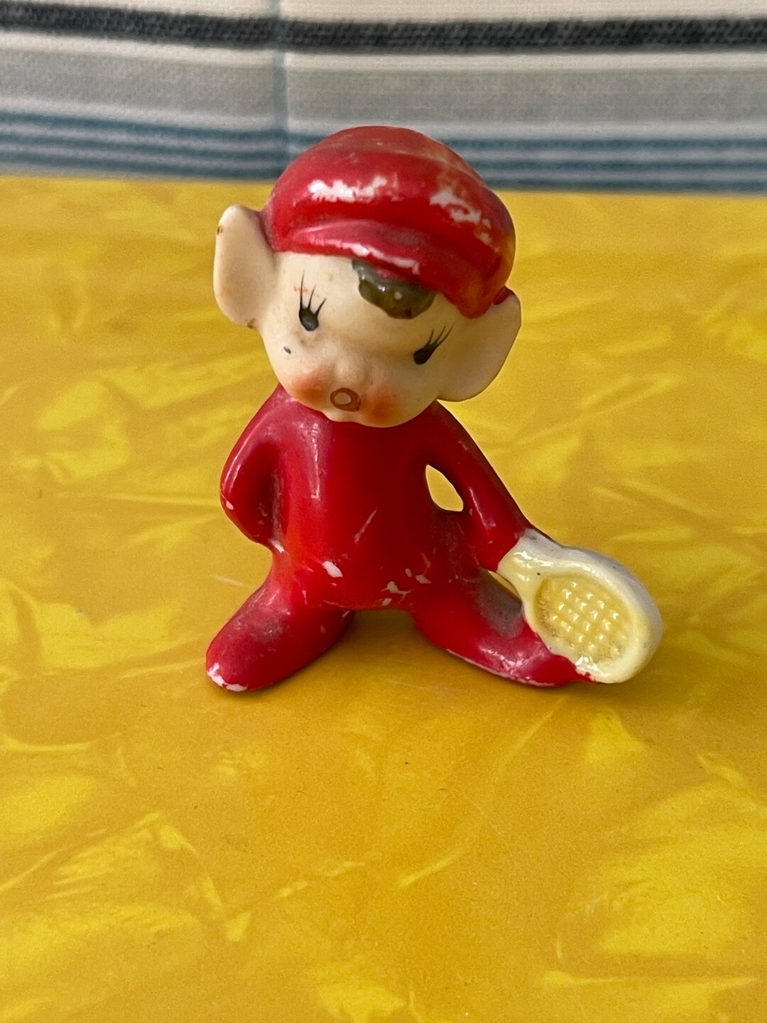 Japan Ceramic Tennis Pixie Elf Figure 1 1/2” - Etsy
