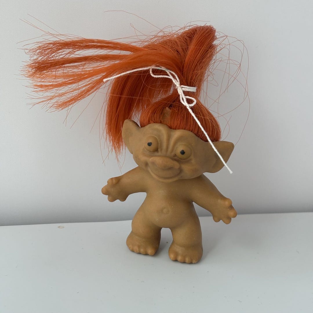 Vintage 60s Troll Doll With Rooted Orange Hair - Etsy