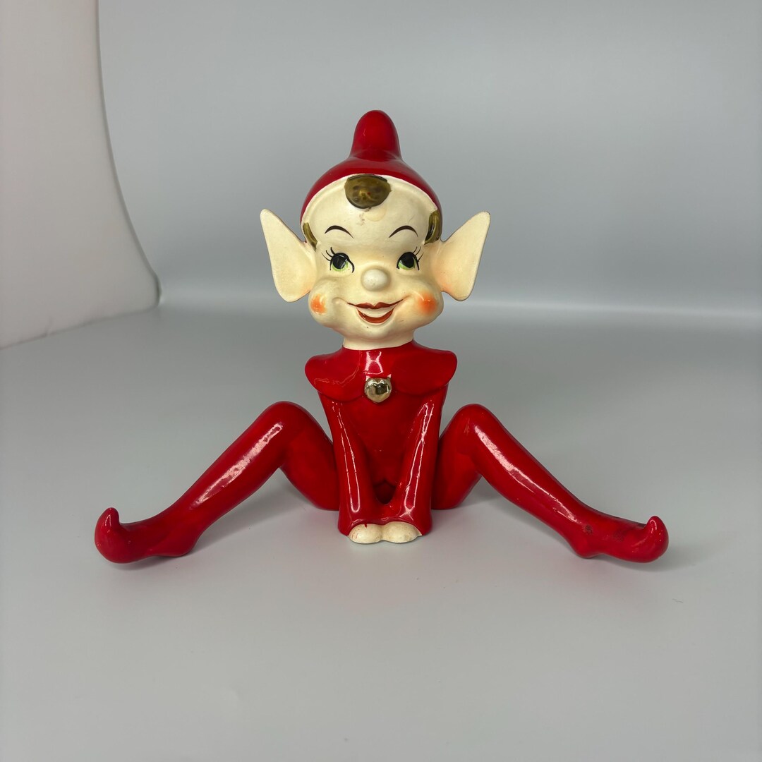 Vintage MCM Pixie Elf Large Figurine Thames Mid Century 50s 7” - Etsy