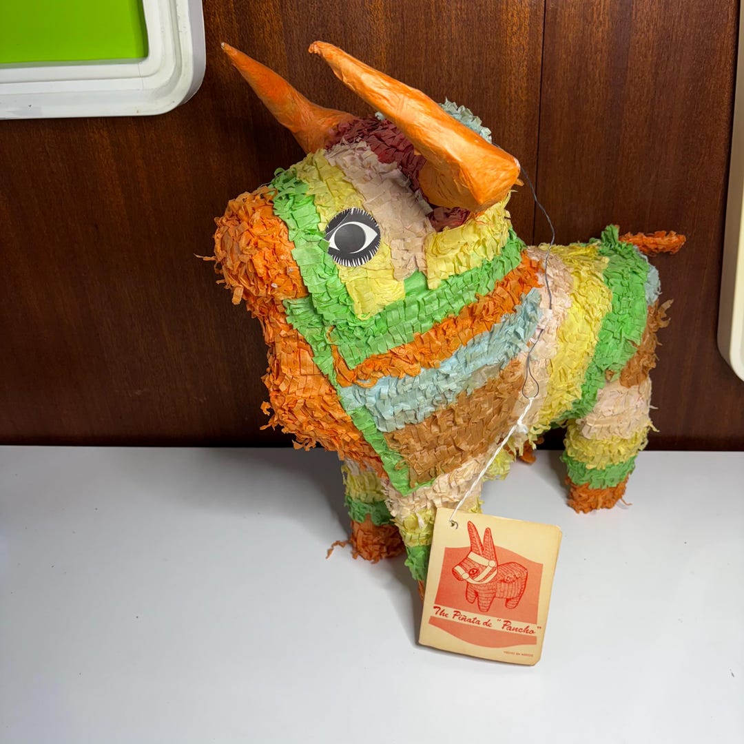 70s Vintage Bull Pinata Made in Mexico in Org Hang Tag - Etsy