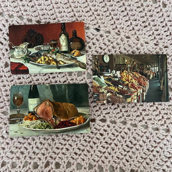 Vintage Food Dinner Meal Postcards - Etsy