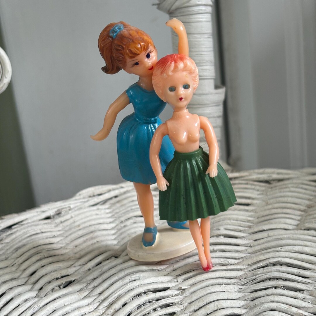 Vintage Mod Dancing Girl Cake Topper and Doll - Etsy