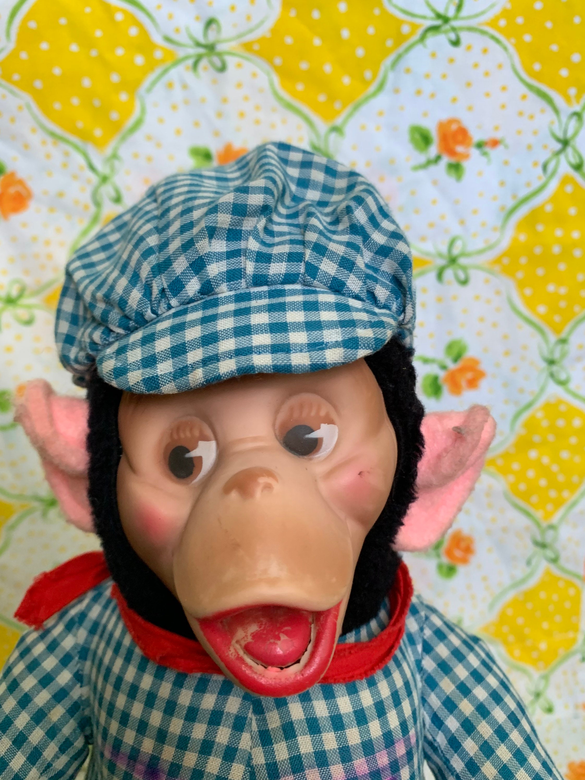 Vintage Gund rubber face monkey doll | Etsy