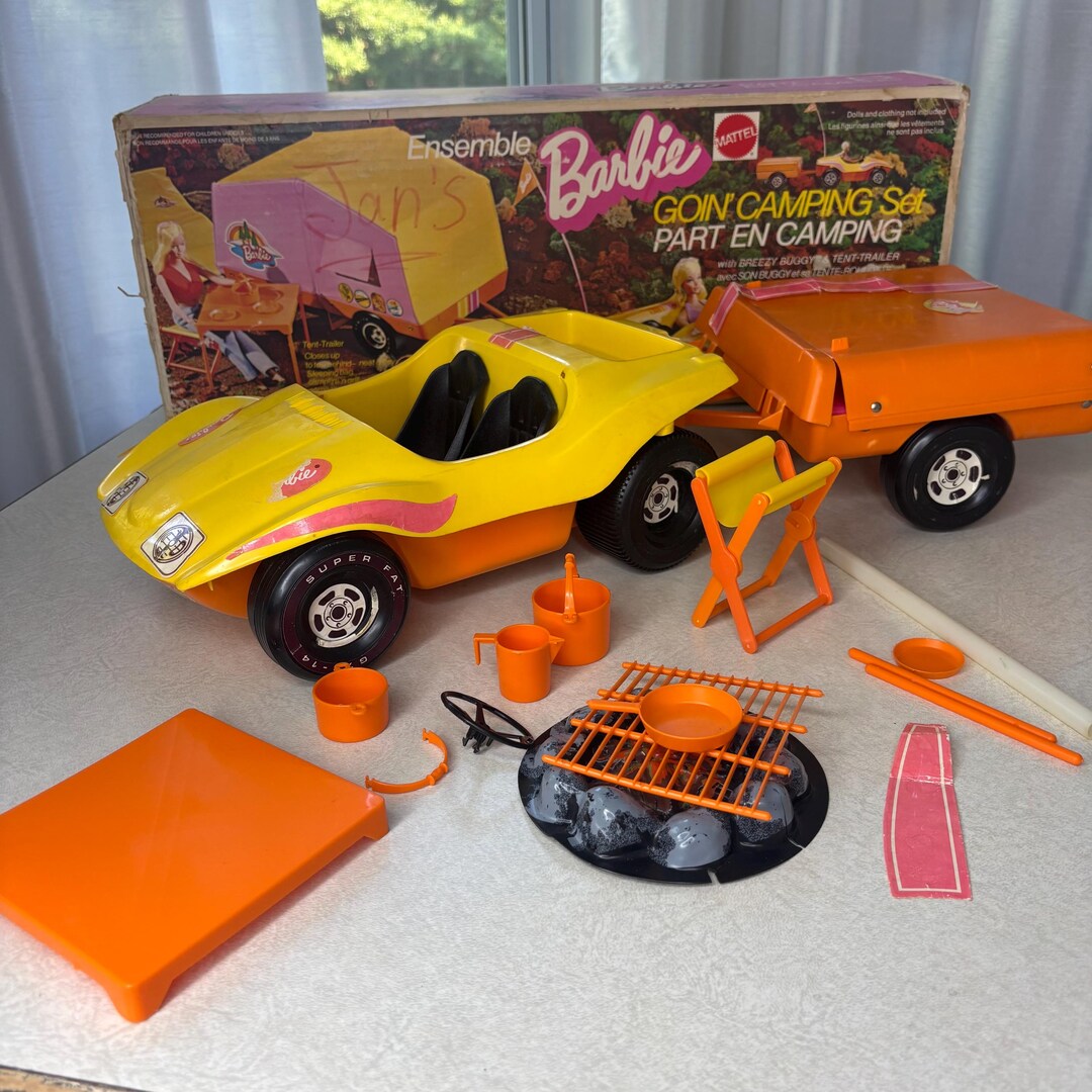 Vintage 1973 Mattel BARBIE Goin' Camping Set Breezy Buggy & Tent - Etsy