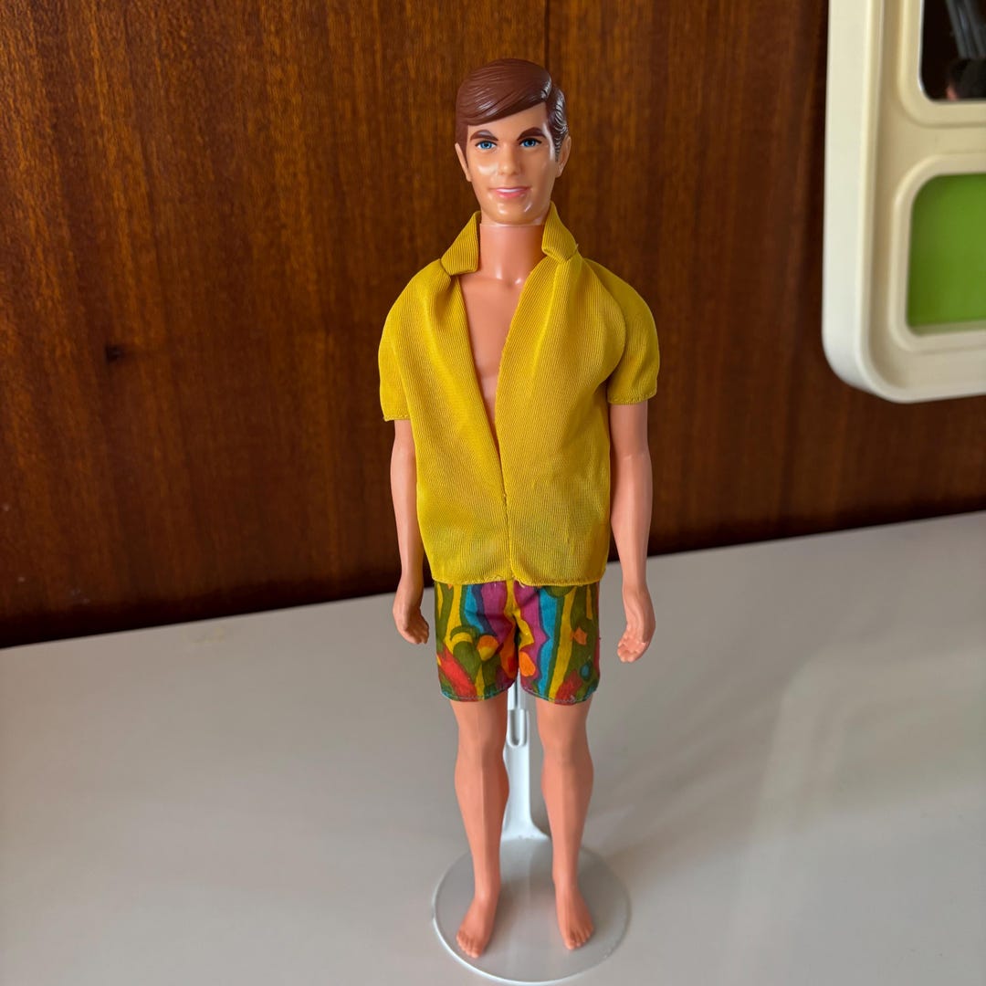 1969 Mattel Good Lookin’ Ken Doll #1124 Bendable Legs Barbie’s ...