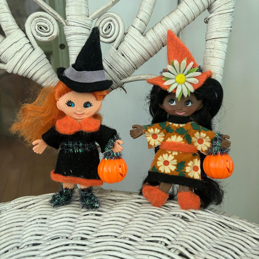Vintage Ideal Fashion Flatsy Custom Halloween Witch Dolls - Etsy