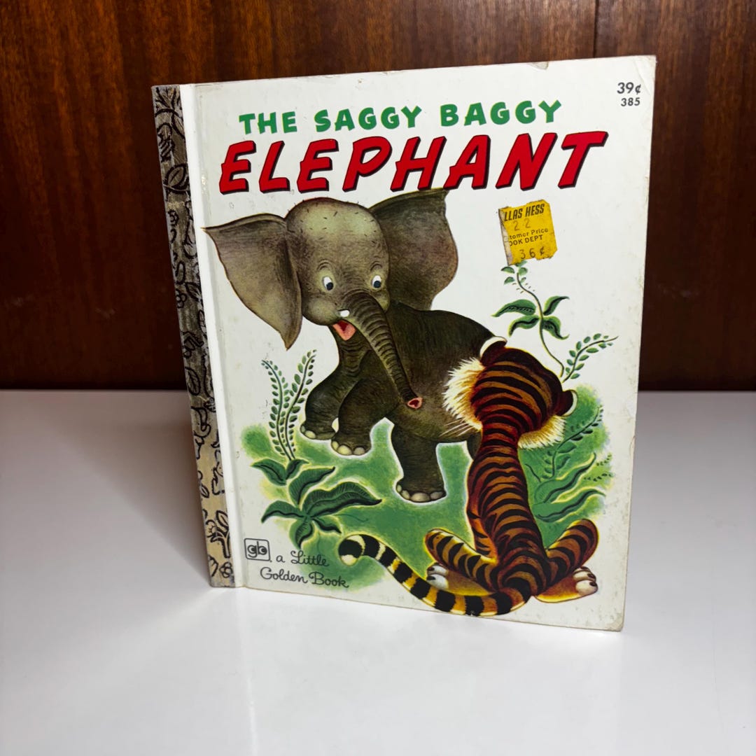 The Saggy Baggy Elephant, A Little Golden Book, Kathryn and Byron ...