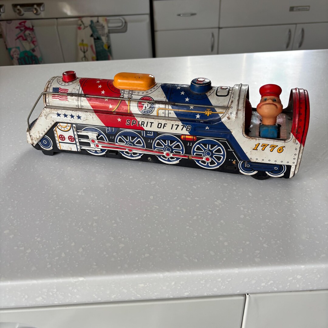 Vintage Modern Toys SPIRIT OF 1776 Tin Toy Train (untested0 - Etsy