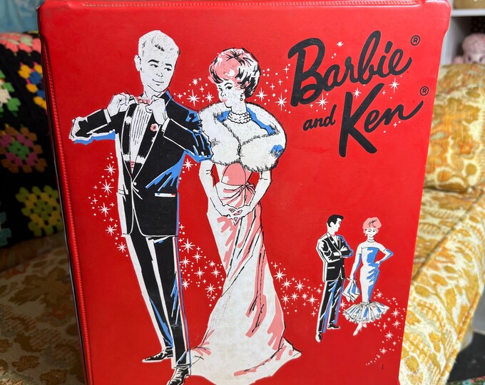 Vintage 60s Barbie and Ken Bubble Cut Barbie Trunk Case - Etsy