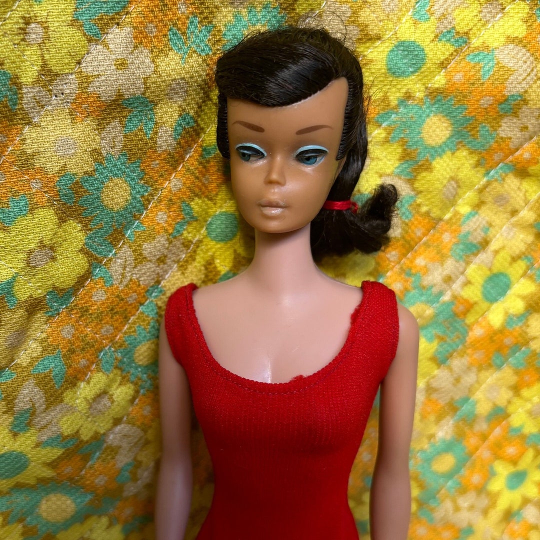 Vintage 1960s Swirl Ponytail Barbie in Original Bathing Suit - Etsy