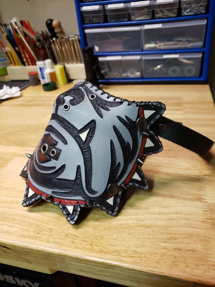 Brutus Leather Biker or Riding Mask - Etsy