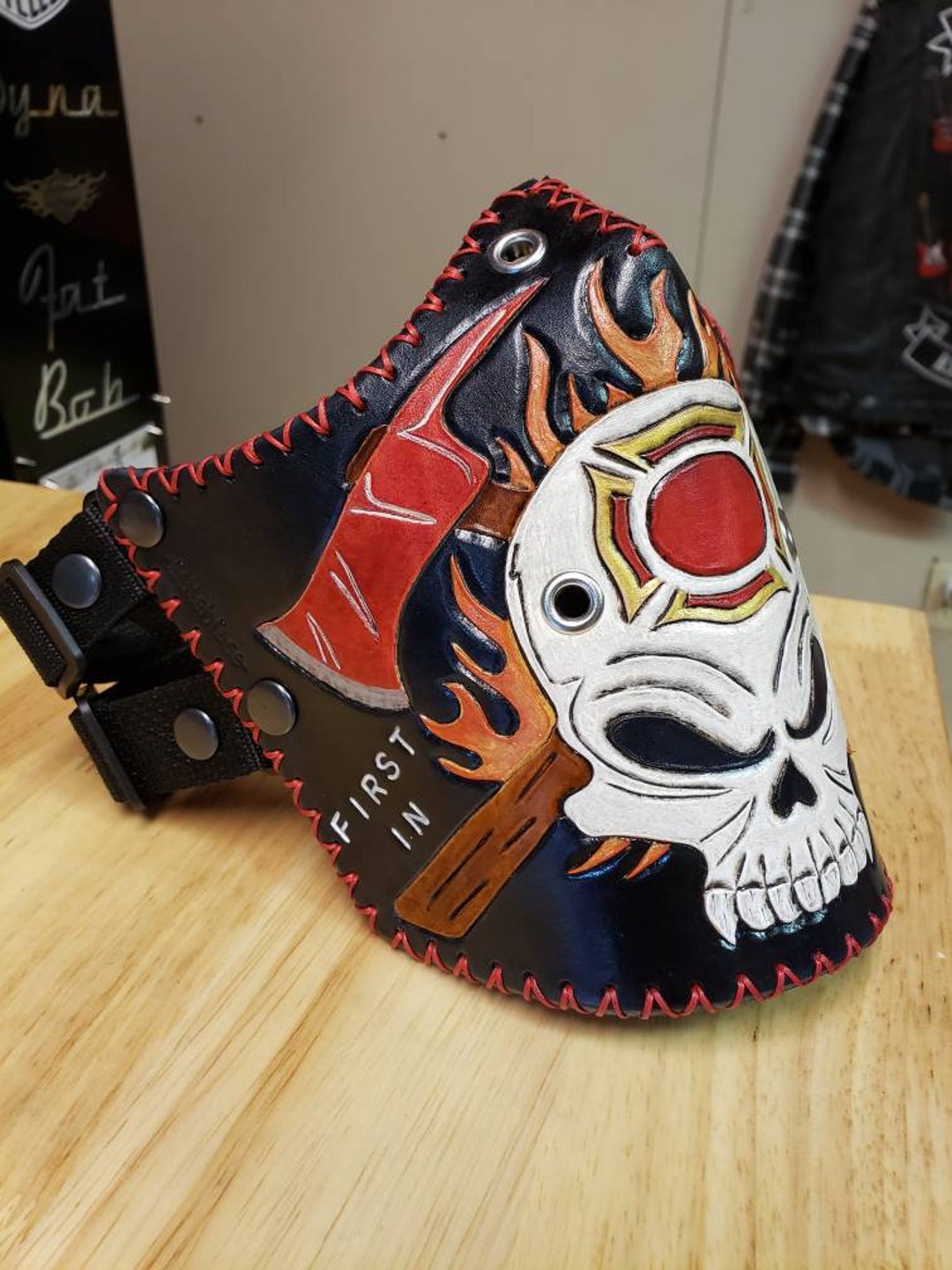FILO Fire Leather Biker or Riding Mask - Etsy