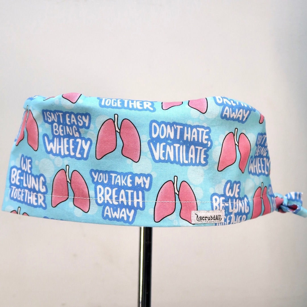 Respiratory Scrub Cap: Funny Medical Hat, Custom Embroidery - Etsy