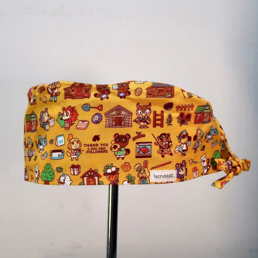 Animal Crossing Scrub Cap Scrub Hat Australia, Scrub Cap Australia ...