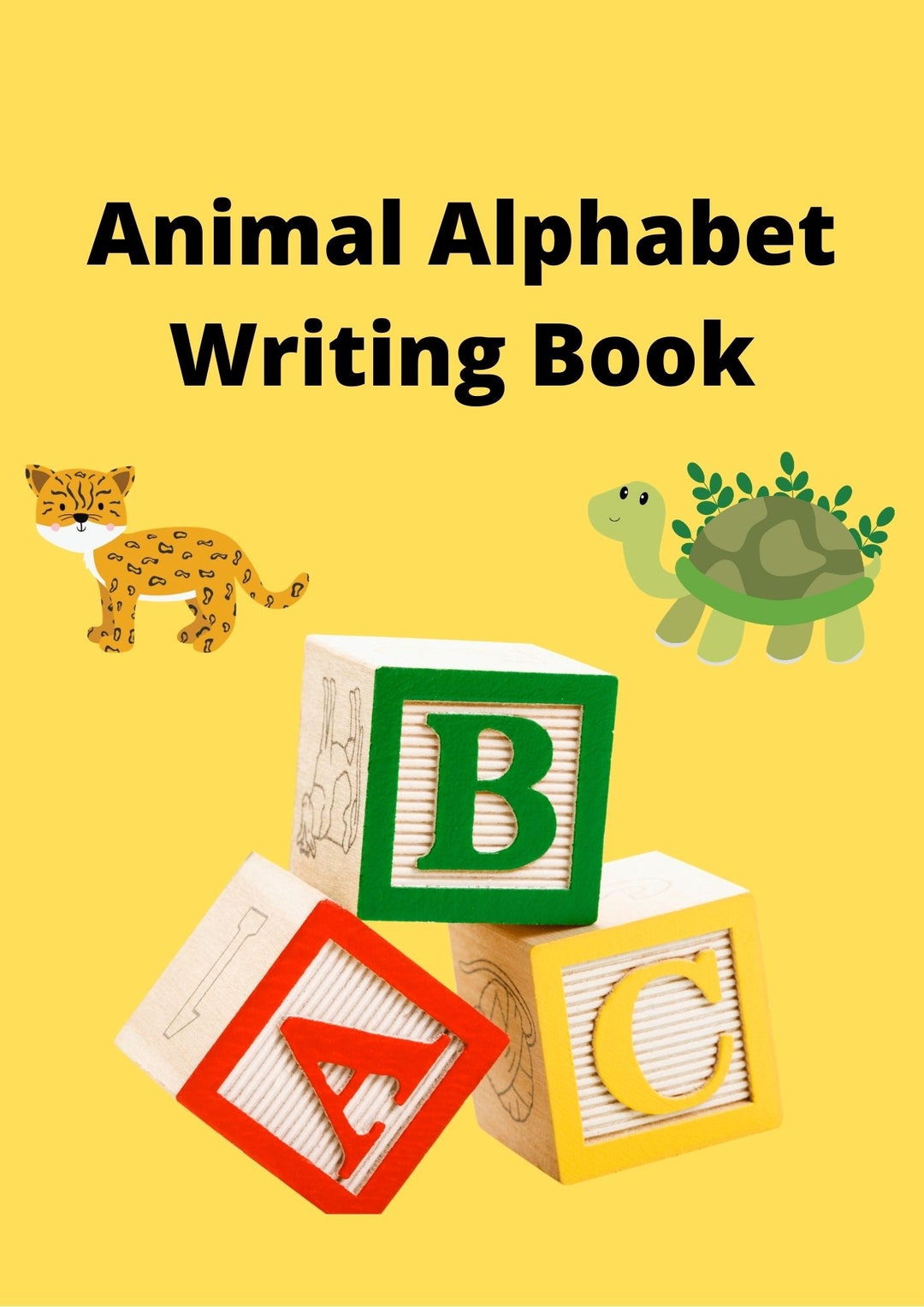 Animal Alphabet Writing Book - Etsy