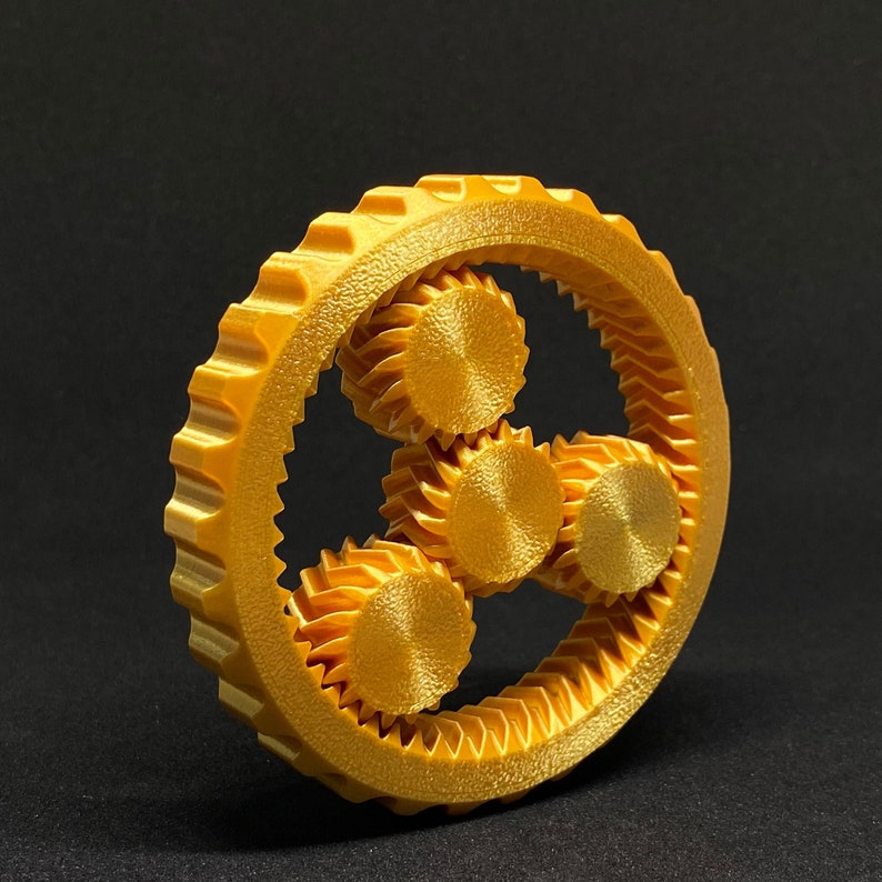 Planetary Gear Spinner Kinetic Desk Toy Engineering Bearing ...