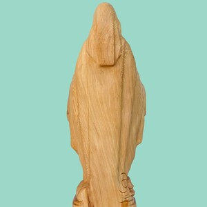 16" to 39"h Our Lady of Grace Statue, Mother Mary. Carved Wooden ...