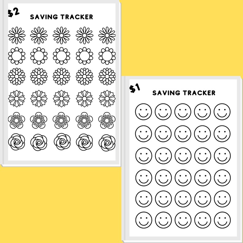 Teach Kids Financial Skills: Savings Tracker Bundle Printable With 12 ...