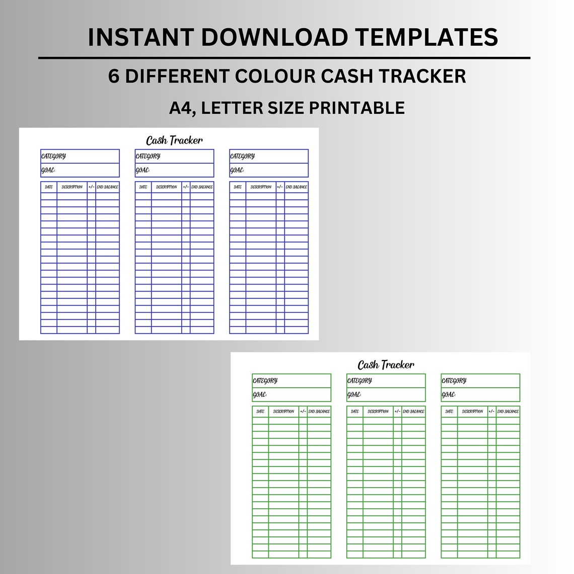 Cash Envelope Tracker Envelope Systems Spending Log Printable Cash ...