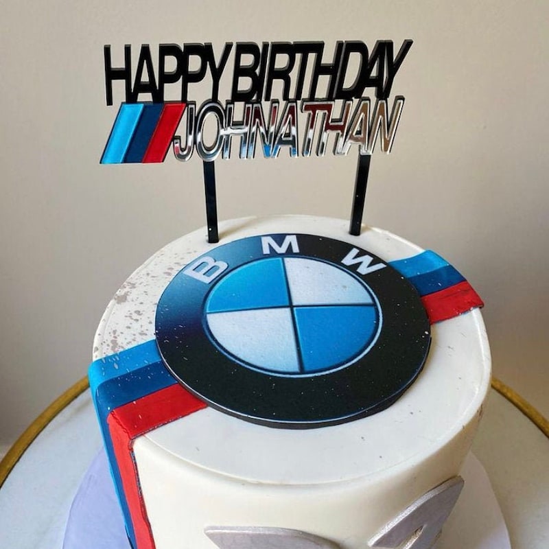 Cake Topper With Porsche - Etsy