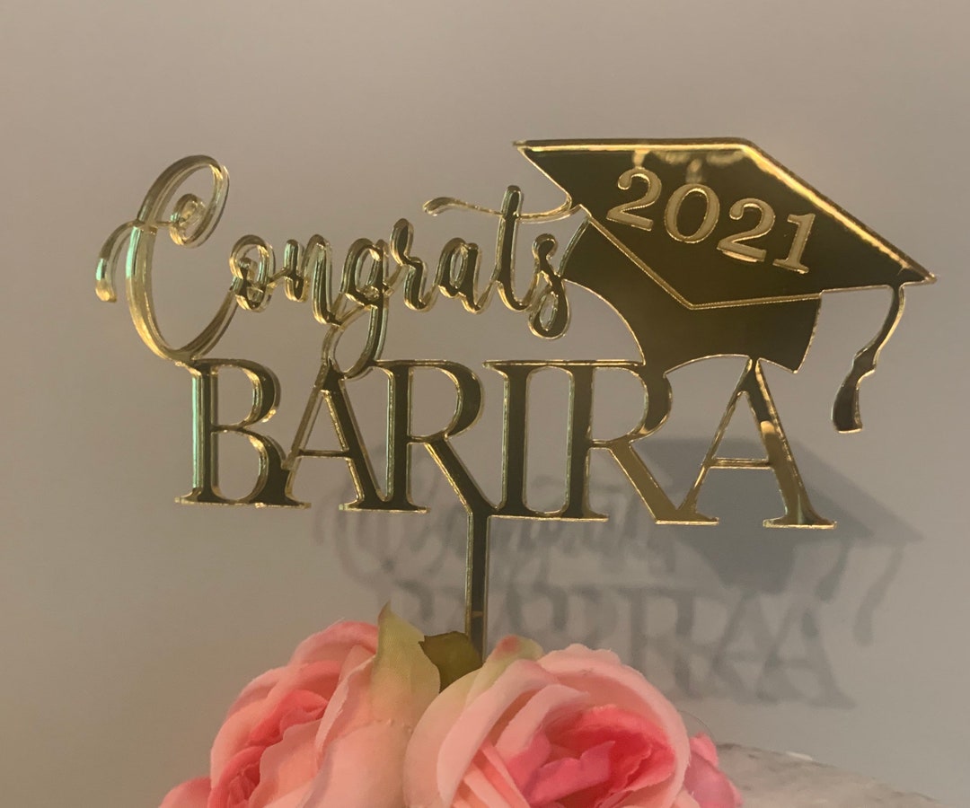 Personalized Congrats Graduation Topper - Etsy