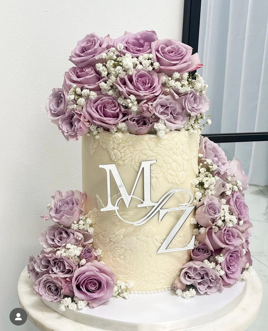 Initials Cake Charm - Etsy